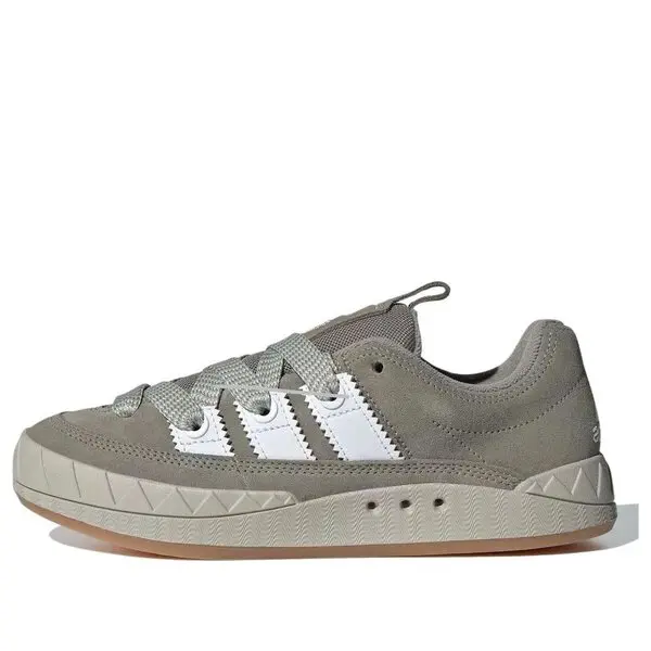 Adidas Adimatic Silver Pebble Sneakers - Olive Green