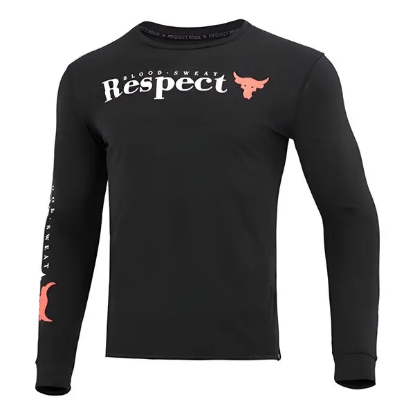 Under Armour Project Rock Respect Long Sleeve T-shirt - Black