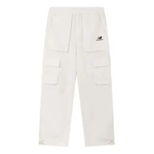 NEW BALANCE Cargo Pants With Logo Detail - White/black