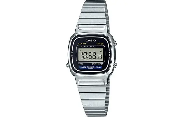 Casio Digital Watch With Stainless Steel Bracelet - Silver