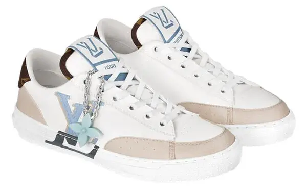 LOUIS VUITTON Charlie Sneakers - Beige/blue/white