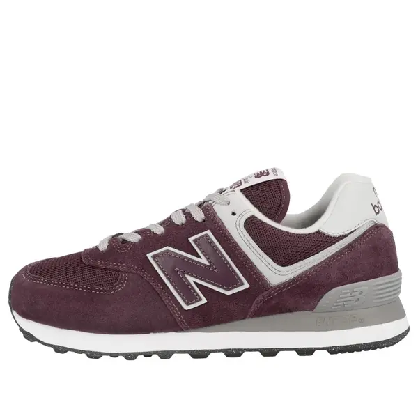 NEW BALANCE 574 Sneakers - Burgundy/white