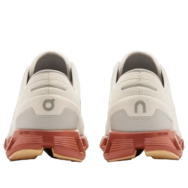 On Cloud X 3 Athletic Sneakers - Beige/burgundy