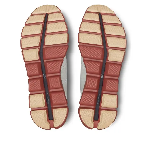 On Cloud X 3 Athletic Sneakers - Beige/burgundy