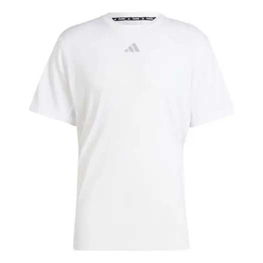 Adidas Hiit Workout 3-stripes Tee Asia Sizing - White