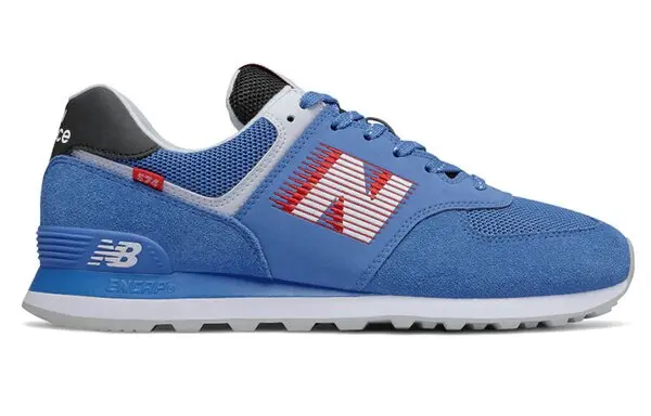 NEW BALANCE 574 Athletic Sneakers - Bluered
