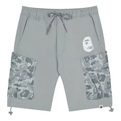 NEW BALANCE X A Bathing Ape Relaxed Fit Shorts - Grey/white