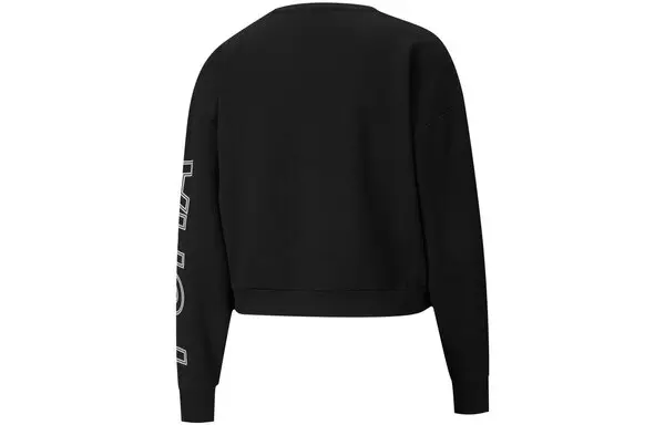 PUMA Modern Sports Crewneck Sweatshirt - Black/white/pink