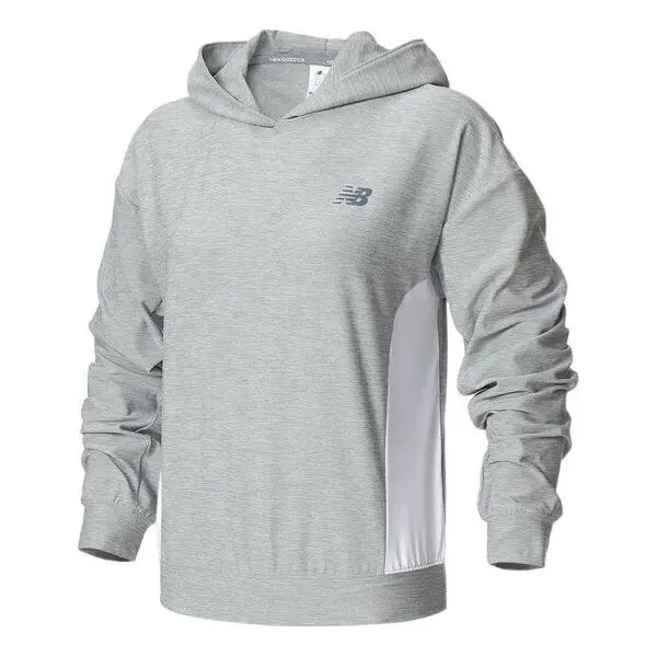 NEW BALANCE Sport Spacedye Fashion Layer Hoodie - Light Grey