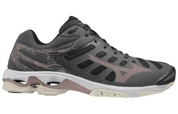 Mizuno Wave Voltage Athletic Shoes - Grey/pink