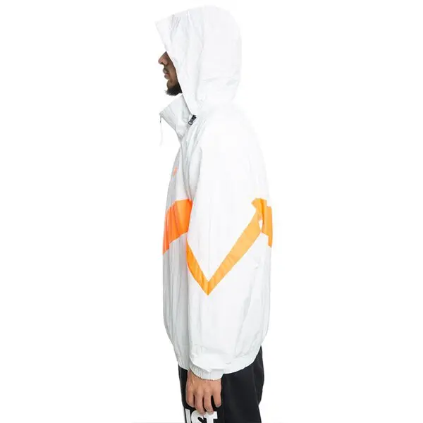 Nike Big Swoosh Half Zipper Jacket - White/orange