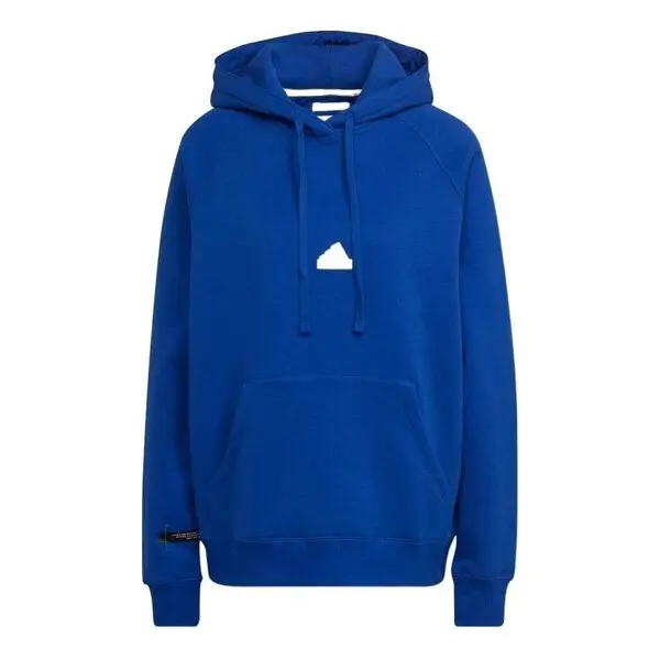 Adidas Oversized Hoodie Sweatshirt - Blue