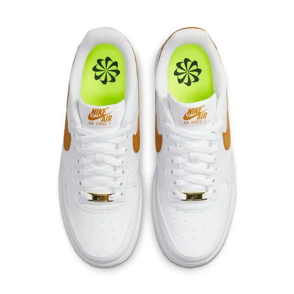 Nike Force 1 Low '07 Next Nature Sneakers - White/gold