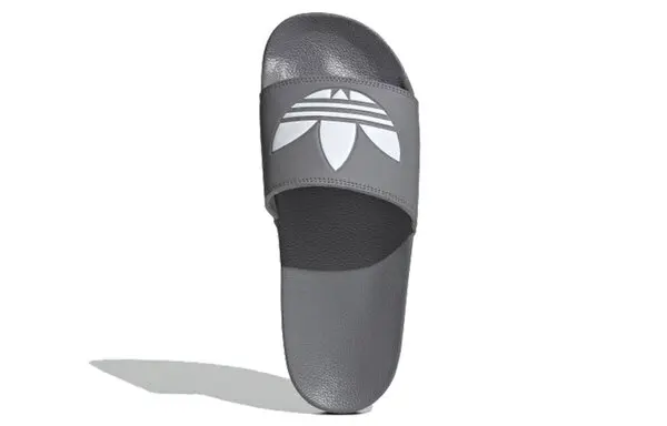 Adidas Adilette Lite Slides With Trefoil Logo - Grey