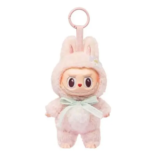 POP MART The Monsters Labubu Mokoko Close To Sweet Pendant - Pink