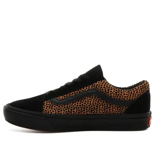 VANS Old Skool Comfycush Sneakers With Tiny Cheetah Print - Black