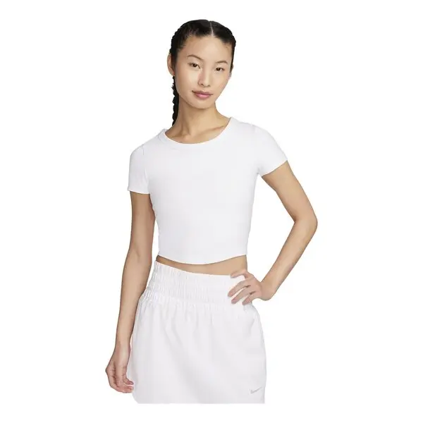 Nike Dri-fit Cropped T-shirt - White
