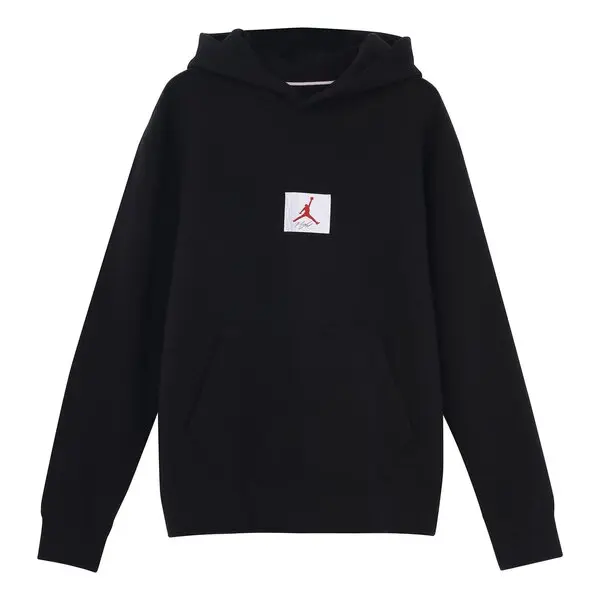 JORDAN Flight Logo Fleece Lined Pullover - Black