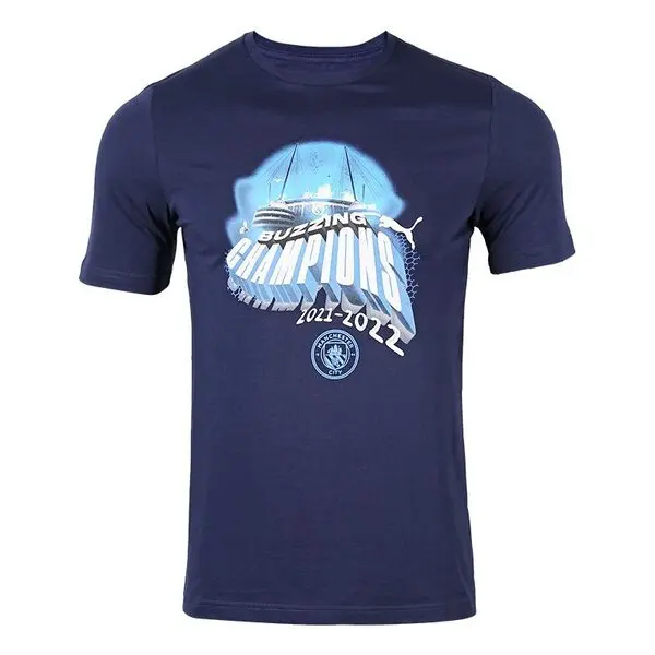PUMA Mcfc Winners T-shirt - Navy