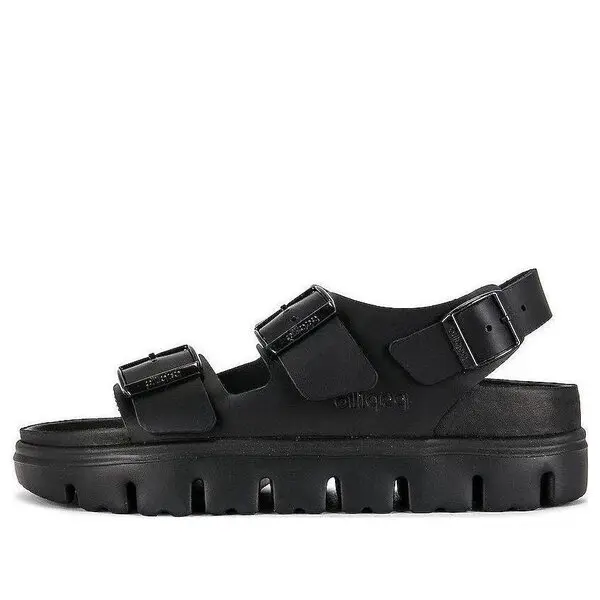 BIRKENSTOCK Milano Chunky Leather Sandals - Black