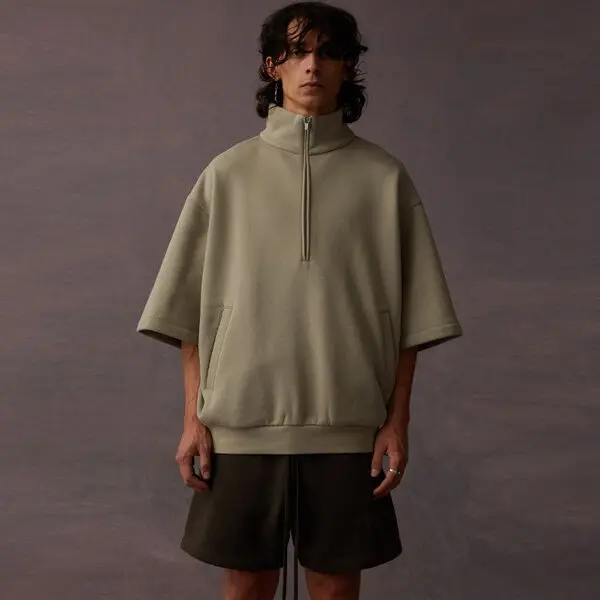 Fear Of God Drop2 Ss23 3/4 Sleeve Half Zip Pullover