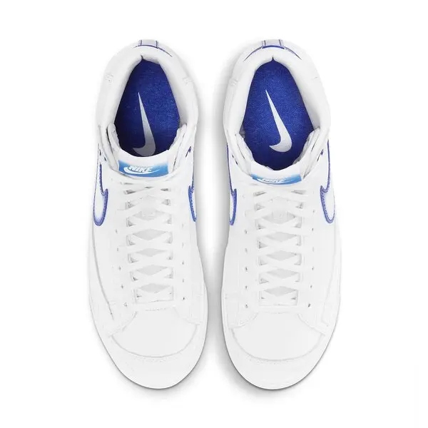 Nike Blazer Mid '77 High Top Sneakers - White/blue
