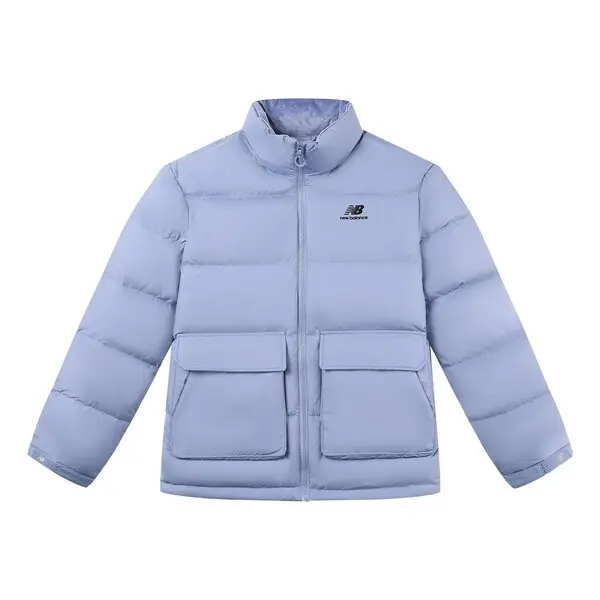 NEW BALANCE Short Down Jacket - Blue
