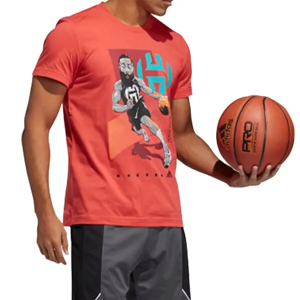 Adidas Basketball Sports Short Sleeve - Red