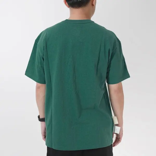 Nike Logo Pattern Round Neck Short Sleeve Green T-shirt