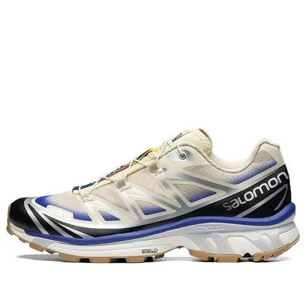 SALOMON Xt-6 Skyline 'bleached Sand Dazzling Blue - Yellow