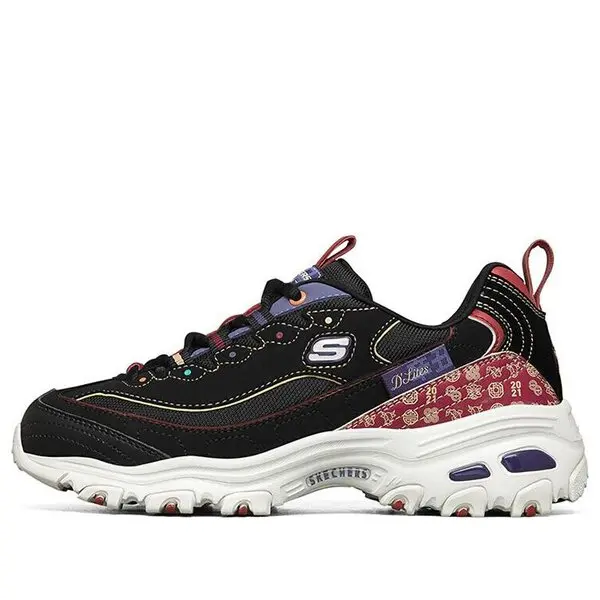 Sketchers D'lites Low Top Sneakers - Black