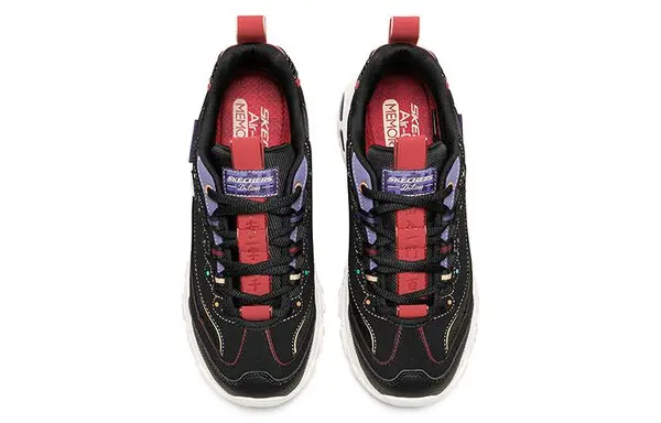 Sketchers D'lites Low Top Sneakers - Black