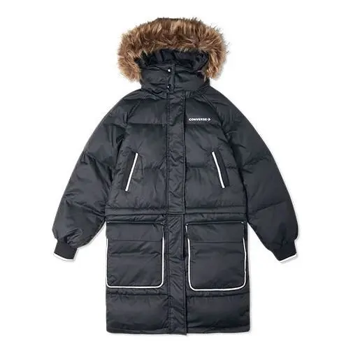 CONVERSE Long Down Jacket - Black