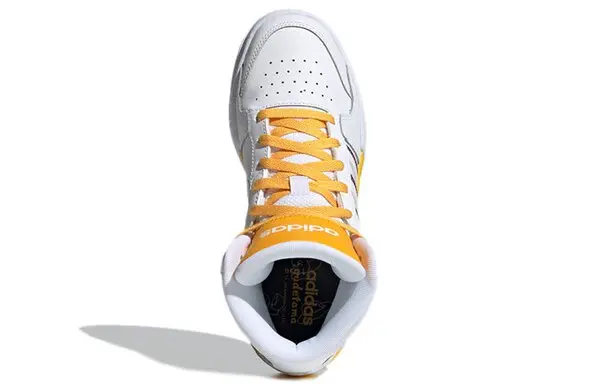 Adidas Entrap Mid High Top Sneakers - White/yellow
