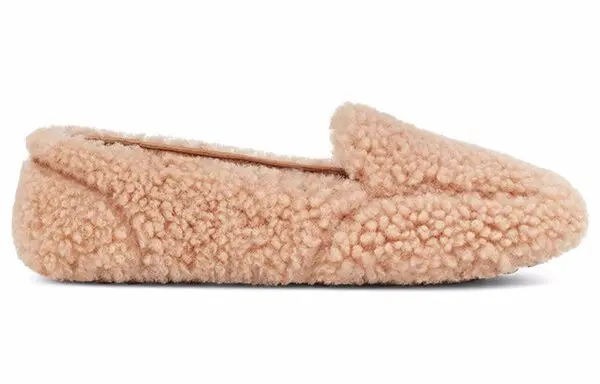 UGG Hailey Fluff Loafer Slip-on - Pink Peach