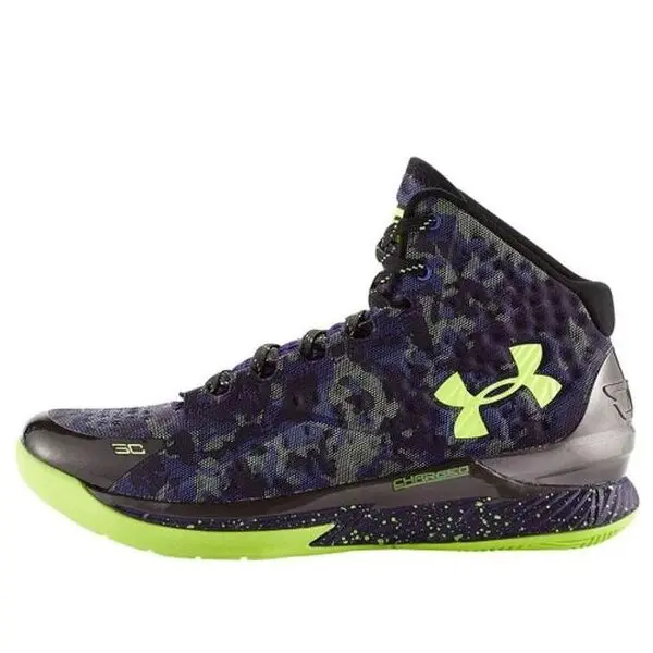 Under Armour Curry 1 "all Star Dark Matter" Basketball Sneakers - Black