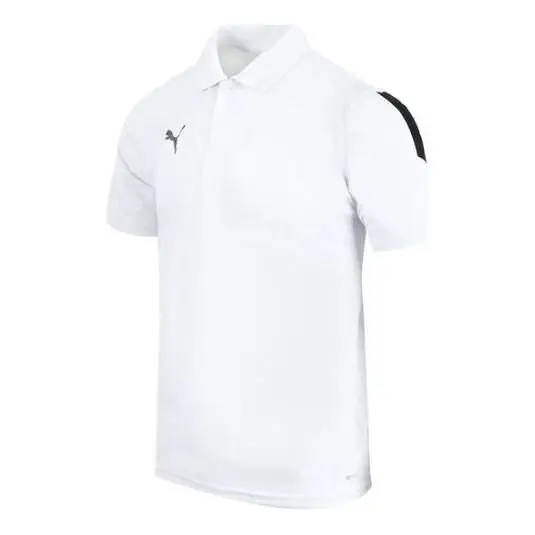 PUMA Team Liga Sideline Polo Shirt 'white - White/black