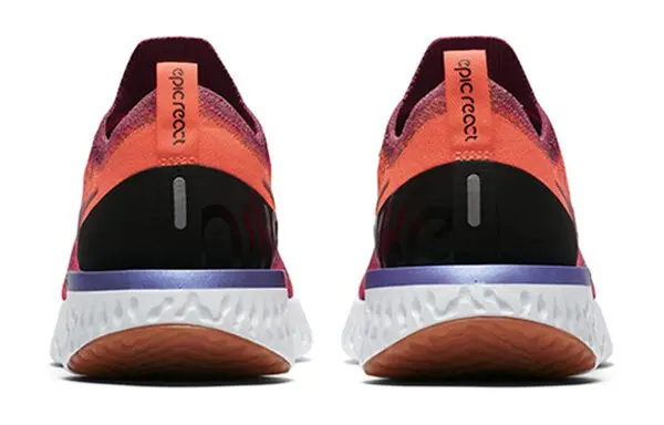 Nike Epic React Flyknit Athletic Sneakers - Red/white