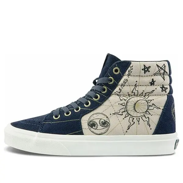 VANS Sk8-hi High Top Sneakers With Graphic Print - Blue