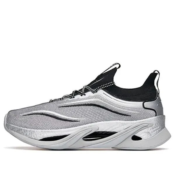 ANTA Keep Moving Pro Running Shoes - Silver/black