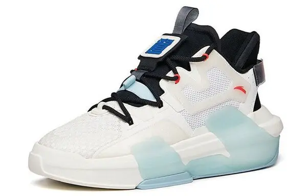 ANTA Badao 3 High-top Sneakers - White/blue/navy