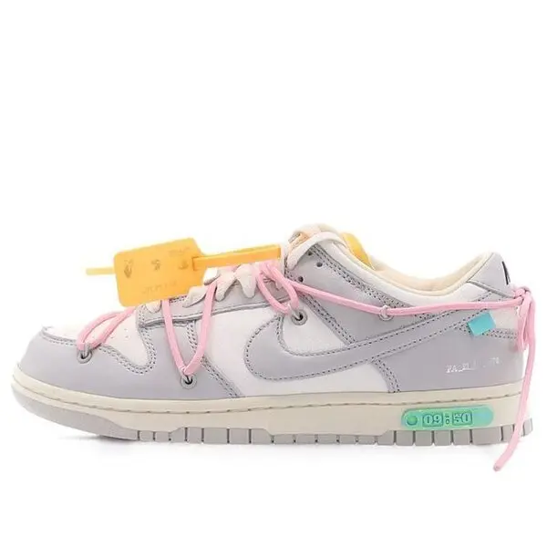 Nike X Off-white Dunk Low "dear Summer" Lot 09/50 - Gray/white