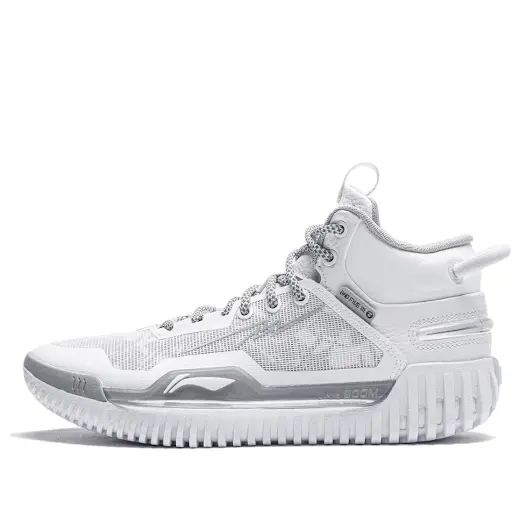 LI-NING X Aape Badfive 3 Basketball Sneakers - White/grey