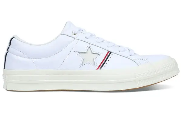 CONVERSE One Star Piping Low Top Sneakers - White/blue/red