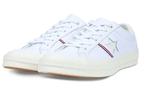 CONVERSE One Star Piping Low Top Sneakers - White/blue/red