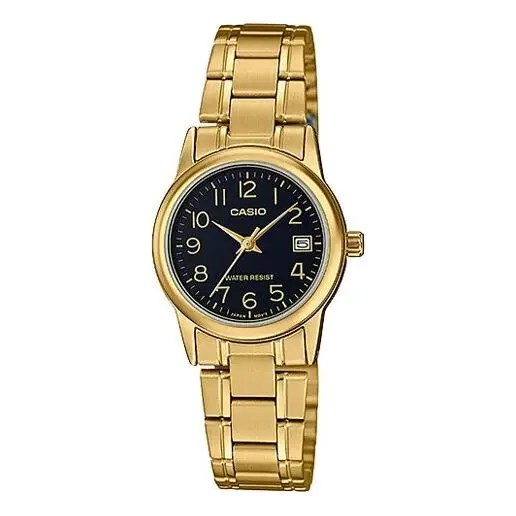 Casio Quartz Stainless Steel Waterproof Analog Watch - Gold