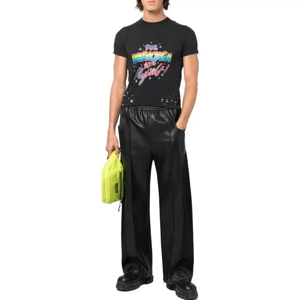 Balenciaga Small-fit Distressed Graphic Jersey T-shirt