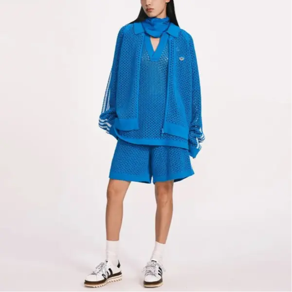 Adidas X Clot Fw24 Crochet Shorts - Blue