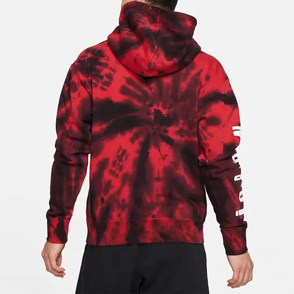 JORDAN Legacy Aj6 Printing Fleece Pullover - Black/red