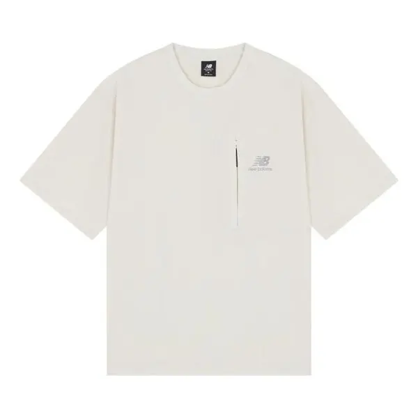 NEW BALANCE Logo Print Tee Asia Sizing - White